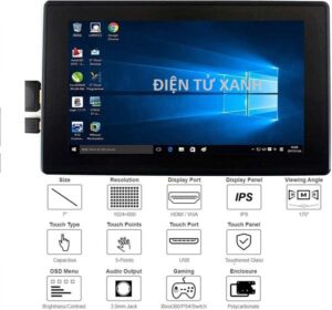 Waveshare 7inch HDMI LCD (with case) - Điện Tử Xanh - Fun And Happy