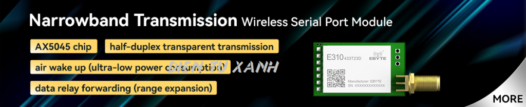 Module Lora E32-433T20D UART 433mhz 3km - Điện Tử Xanh - Fun And Happy